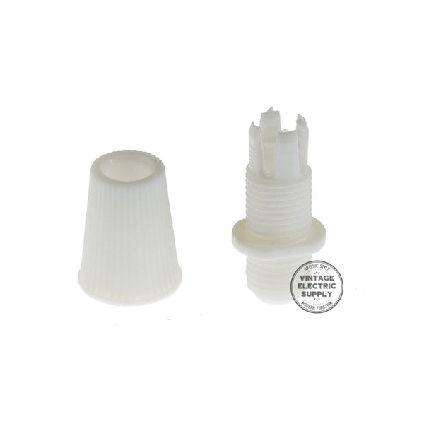 2-Hole White Ceiling Canopy Kit - Vintage Electric Supply